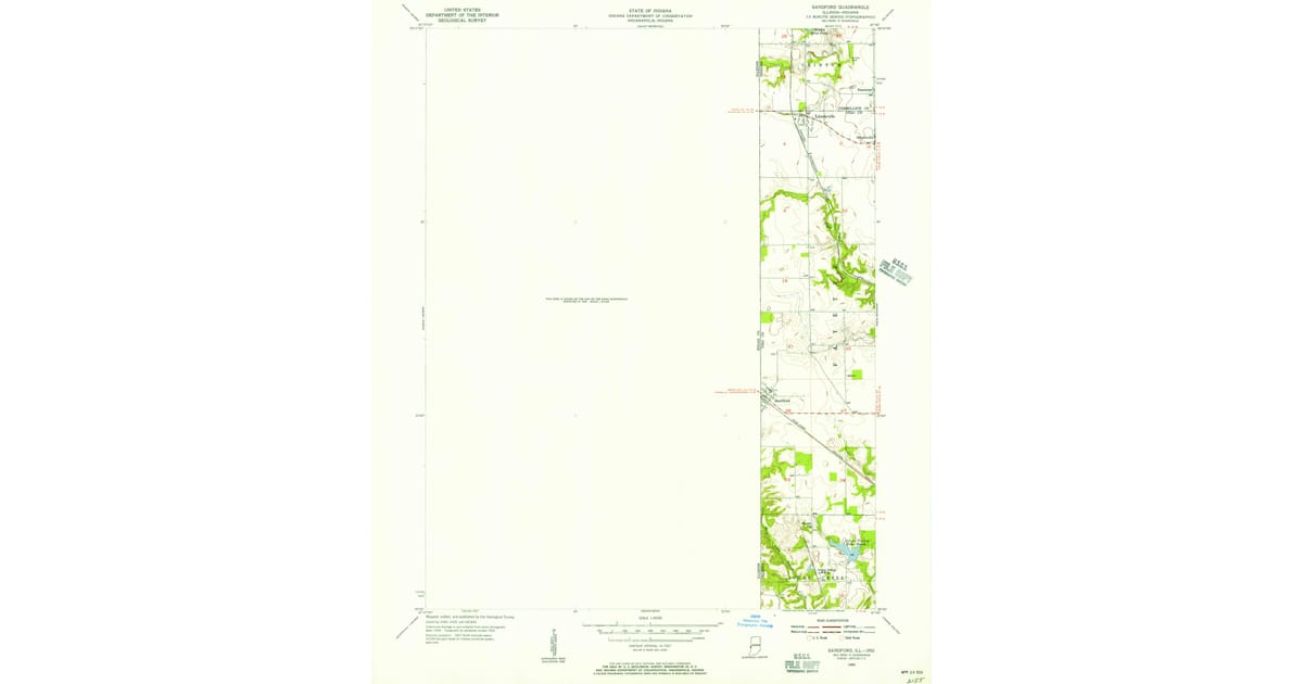 1950s Maps of Edgar County, IL | Pastmaps