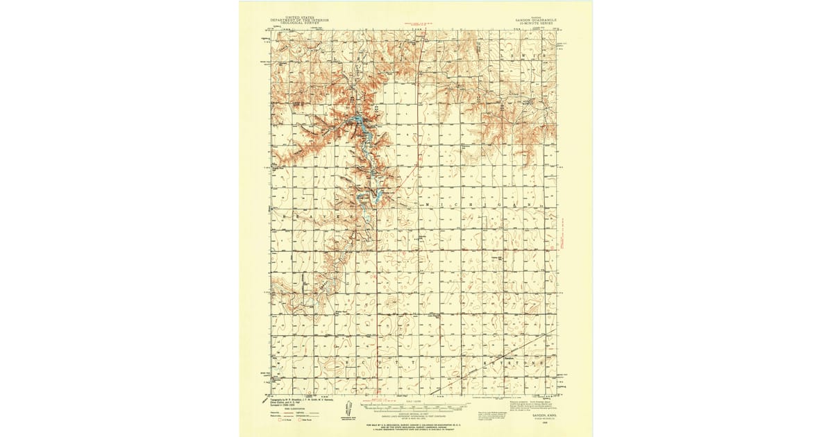 Old Maps of Gove County, KS for Academic Research | Pastmaps