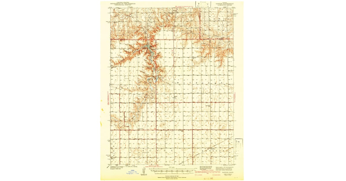 1940s Maps of Gove County, KS | Pastmaps