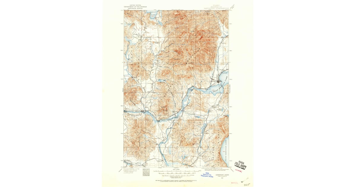 1911 Map of Sandpoint, ID — High-Res | Pastmaps