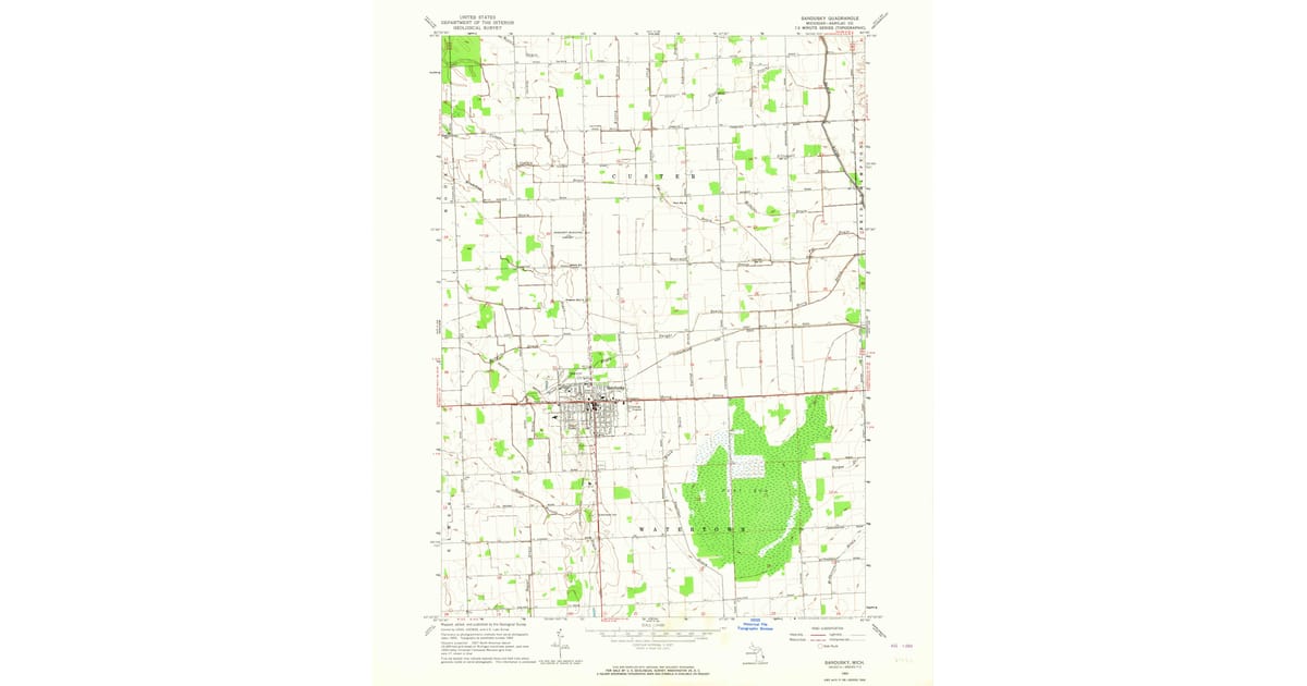 1963 Map of Sandusky, MI — High-Res | Pastmaps