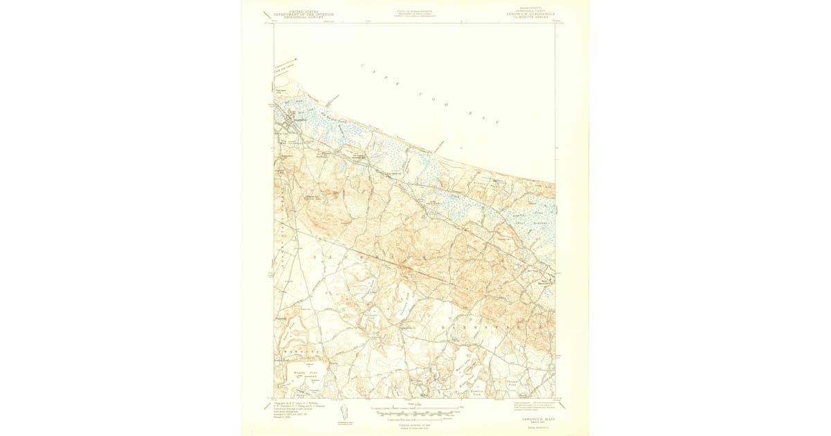 1943 Map of Sandwich, Barnstable County, MA — High-Res | Pastmaps