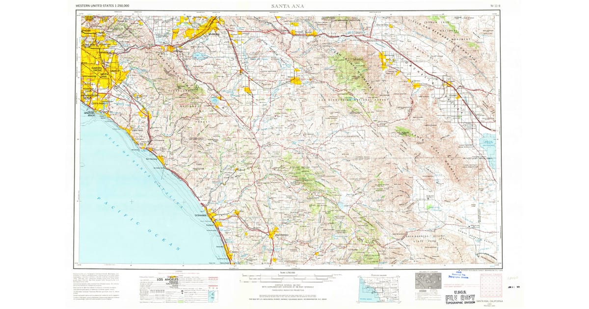 1959 Map of Santa Ana, CA — High-Res | Pastmaps