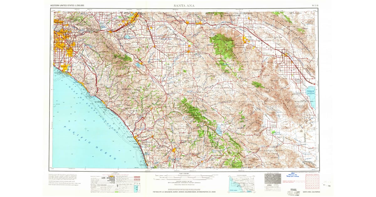 1965 Map of Santa Ana, CA — High-Res | Pastmaps
