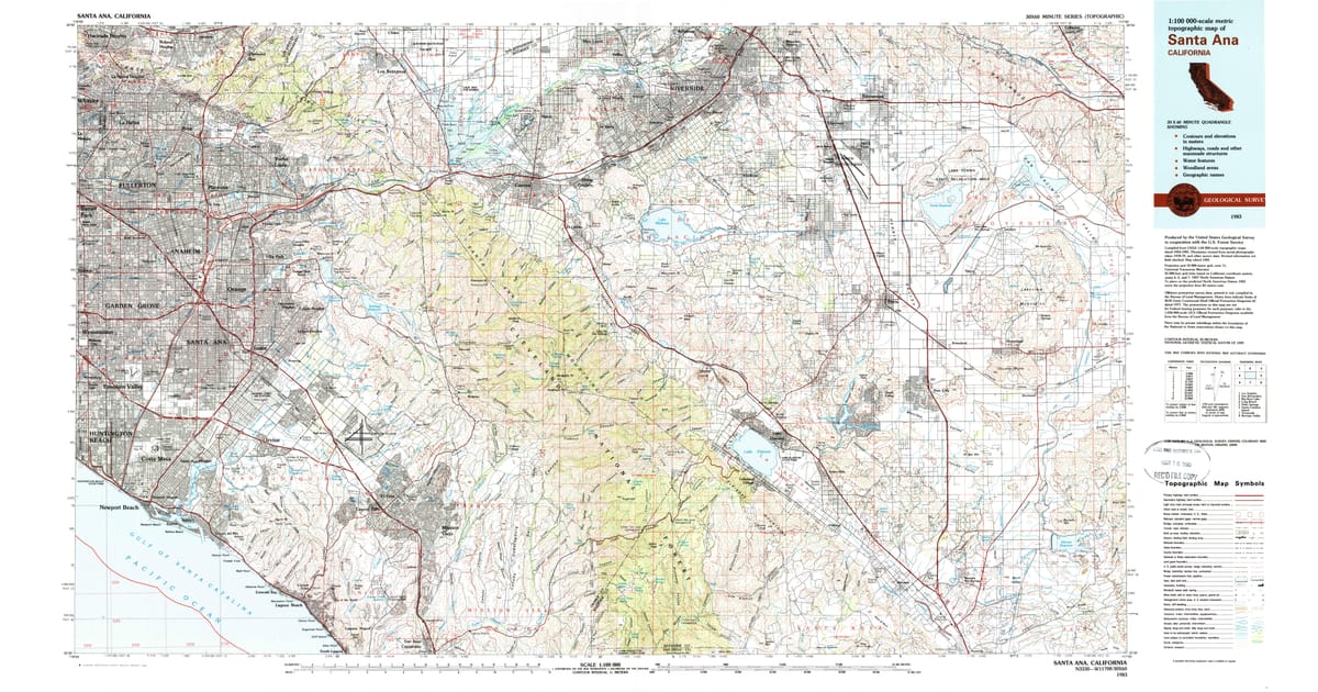1980s Maps of Norco, CA | Pastmaps