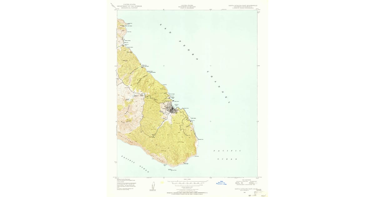 Old Maps of Avalon, CA for Genealogy | Pastmaps