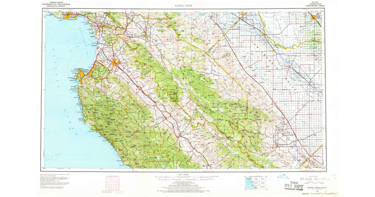 1960s Maps of Three Rocks, CA | Pastmaps