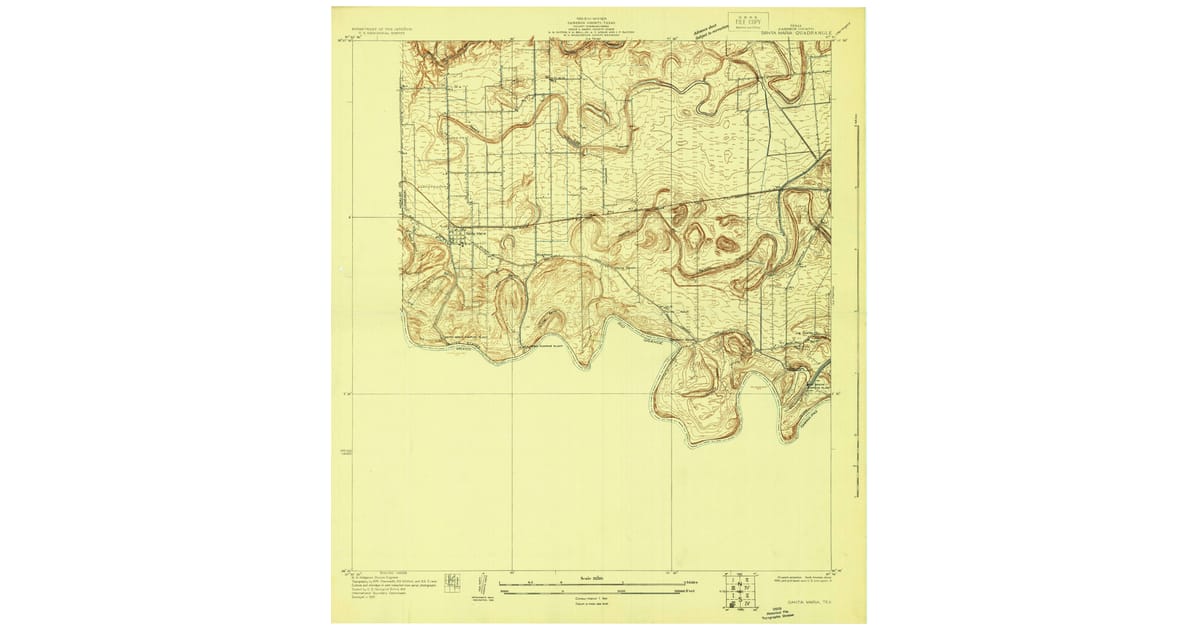 1929 Map of Santa Maria, TX — High-Res | Pastmaps