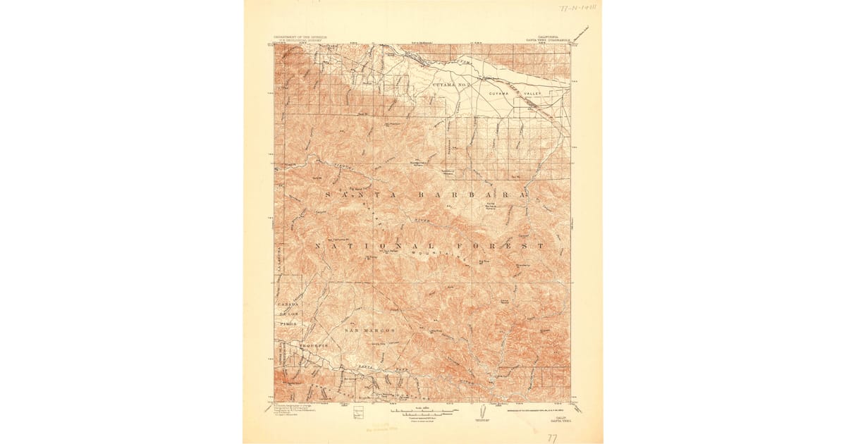 Old Maps of Santa Barbara County, CA | Pastmaps