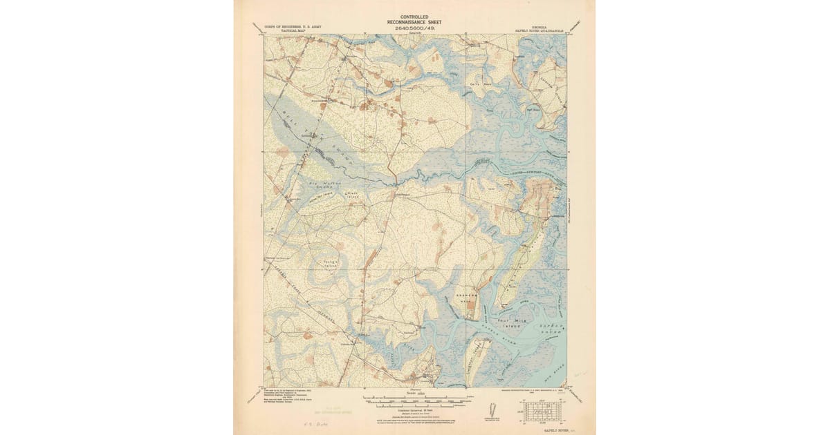 Old Maps of Shellman Bluff, GA | Pastmaps
