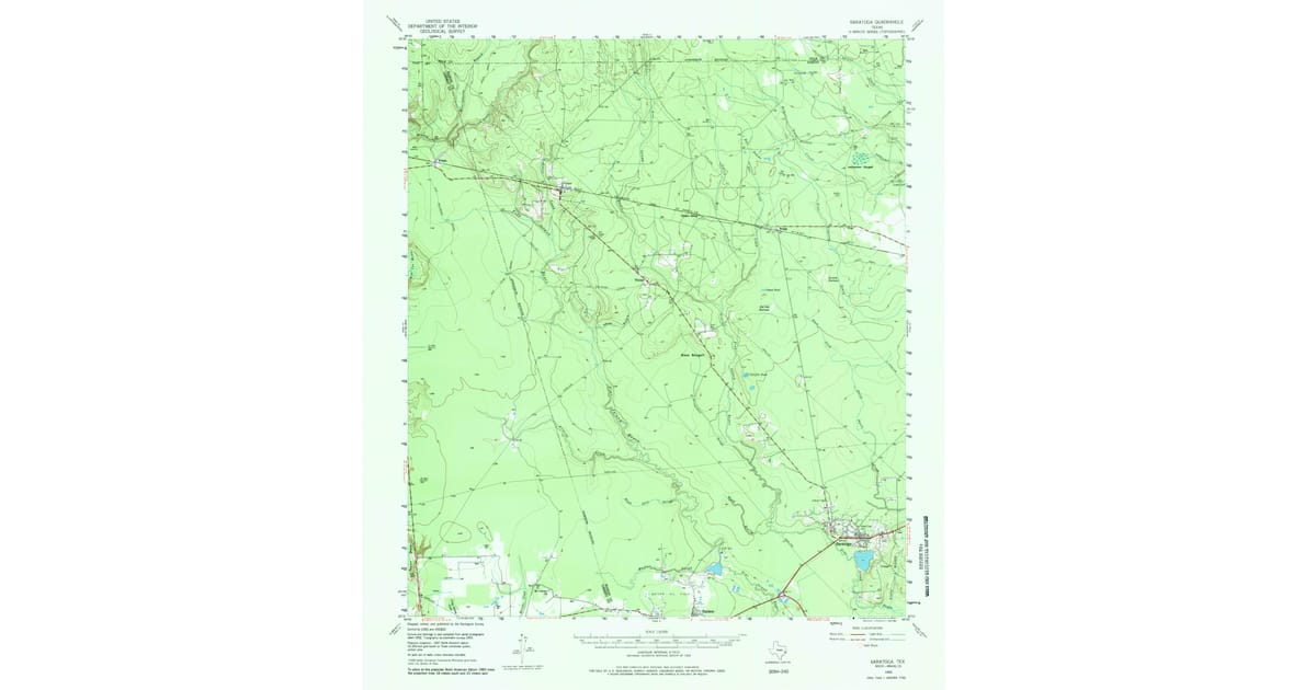 1955 Map of Saragosa, Reeves County, TX — High-Res | Pastmaps