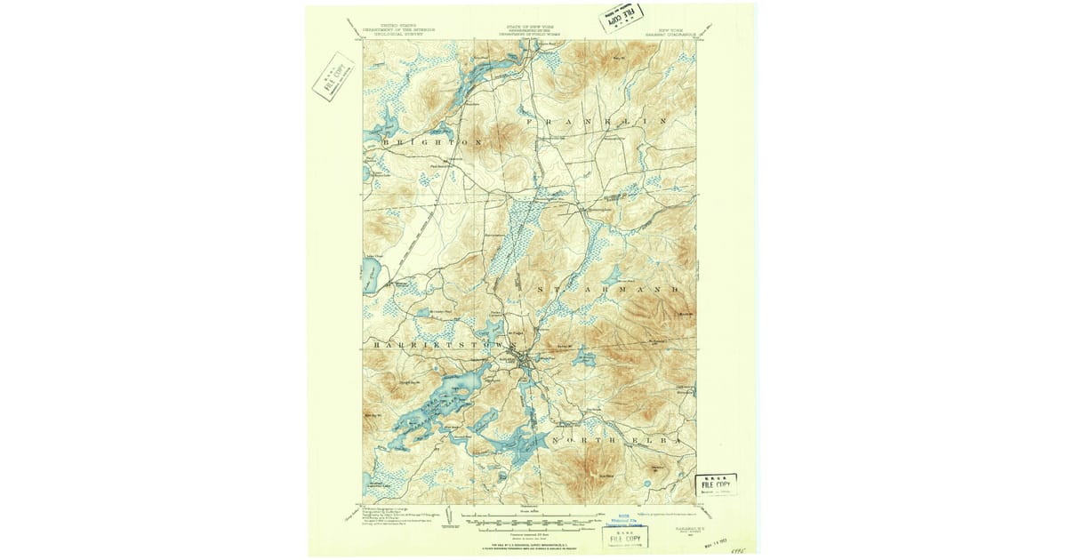 Old Maps of Saranac Lake, NY | Pastmaps