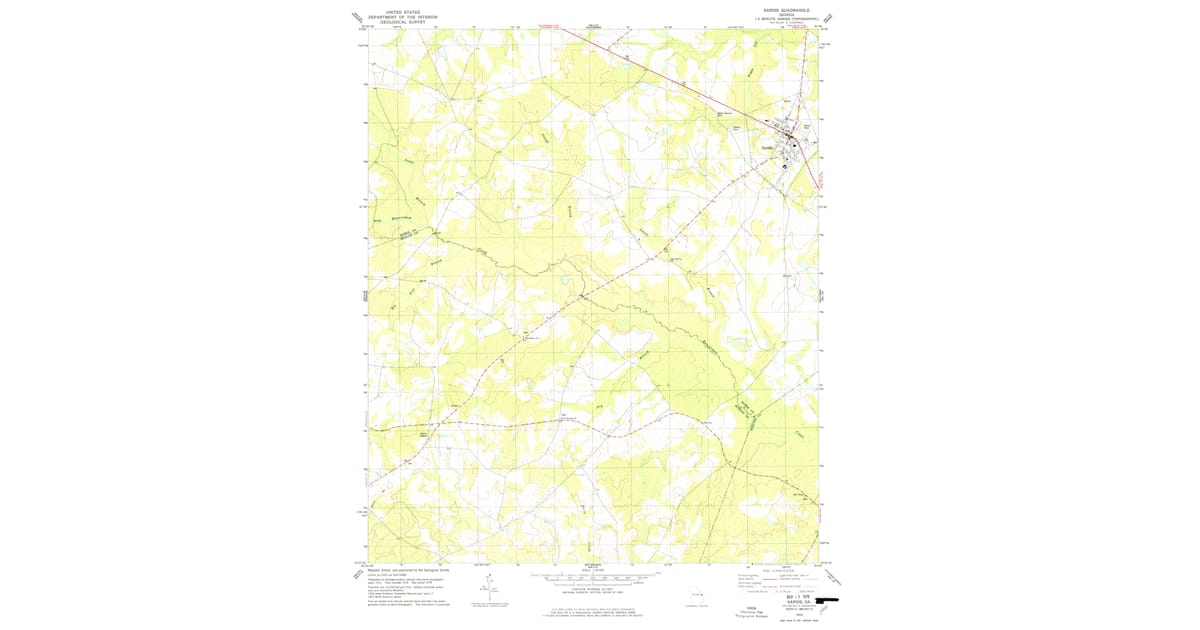 1978 Map of Sardis, GA — High-Res | Pastmaps