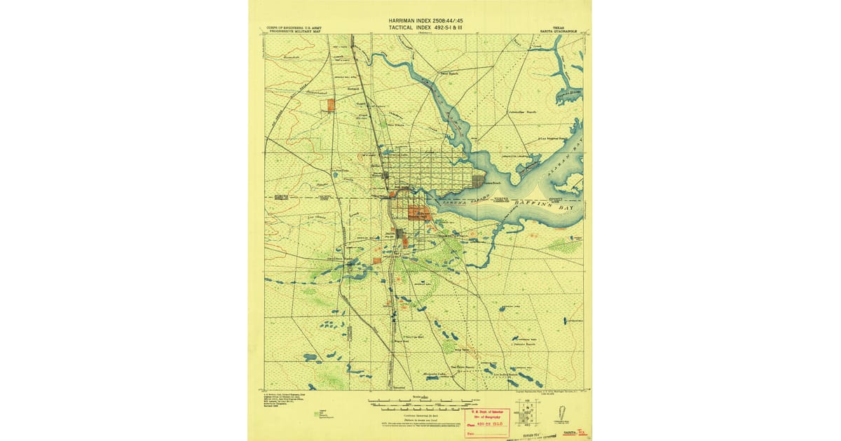 Old Maps of Kingsville, TX for Metal Detecting | Pastmaps