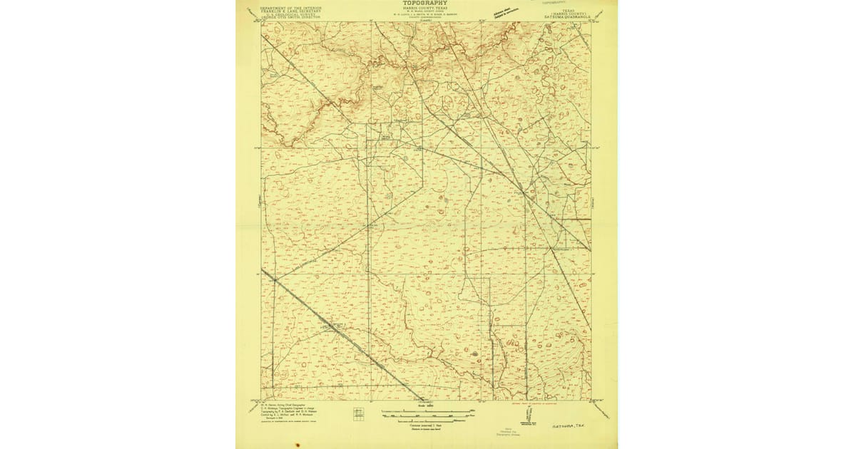 Old Maps of Crossroads Park, Harris County | Pastmaps