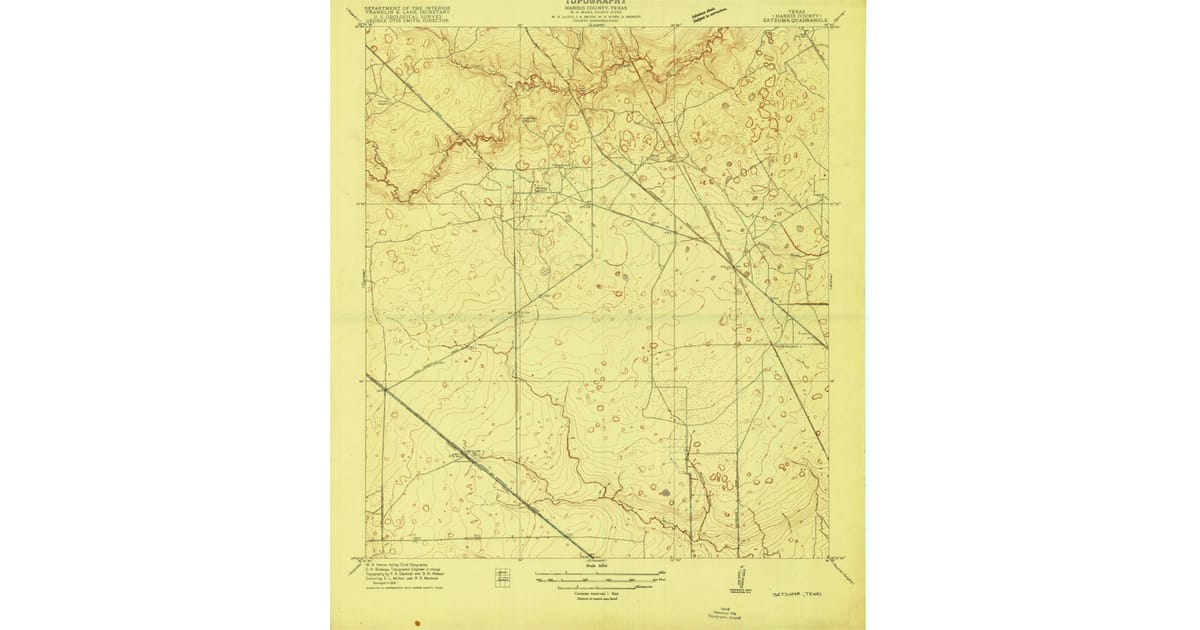 Old Maps of Steeplechase, Harris County for Genealogy | Pastmaps