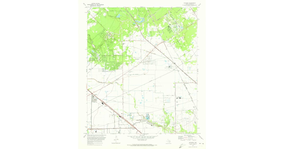 1970s Maps of Arbor Vineyard, Harris County | Pastmaps