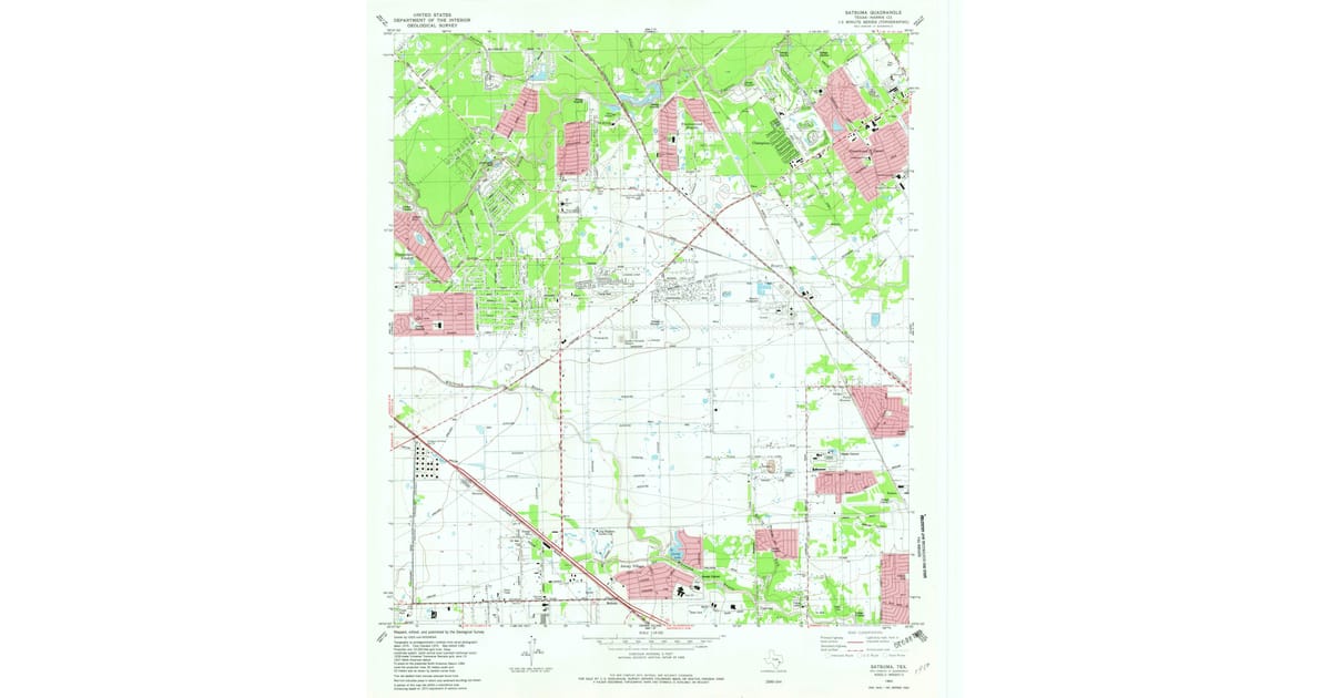 1980s Maps of Park at Cedar Landing, Harris County | Pastmaps
