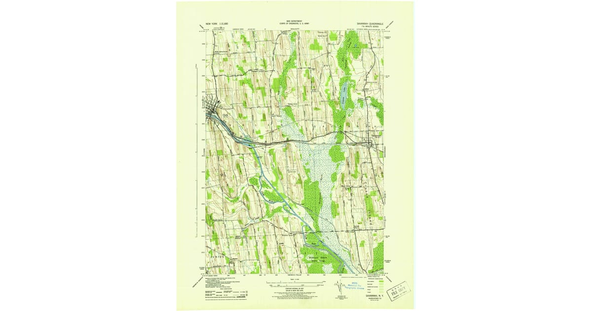 1943 Map of Savannah, Wayne County, NY — High-Res | Pastmaps