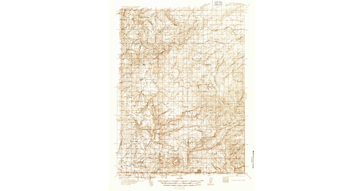 1930s Maps of Moffat County, CO | Pastmaps