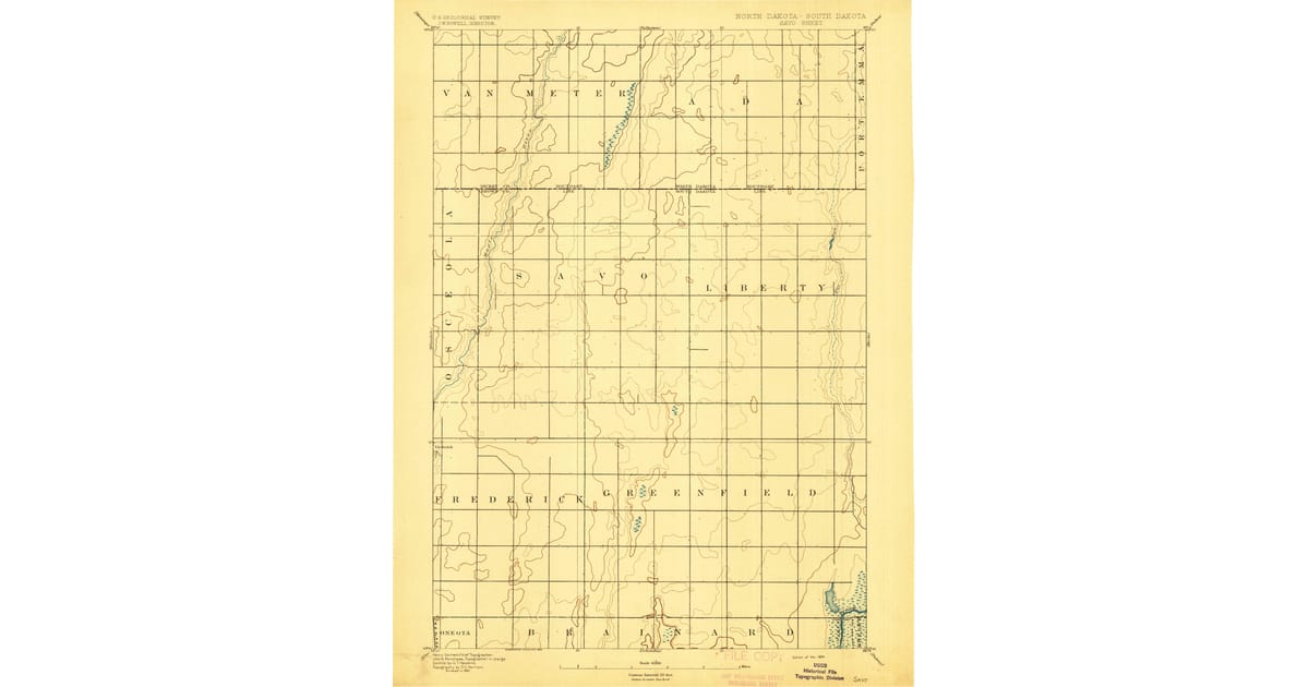 1894 Map of Savo, Dickey County, ND — High-Res | Pastmaps
