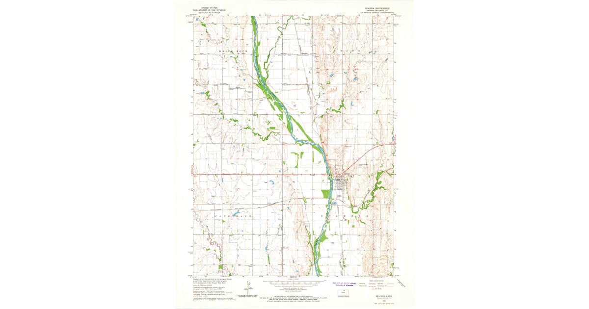1960s Maps of Scandia, KS | Pastmaps