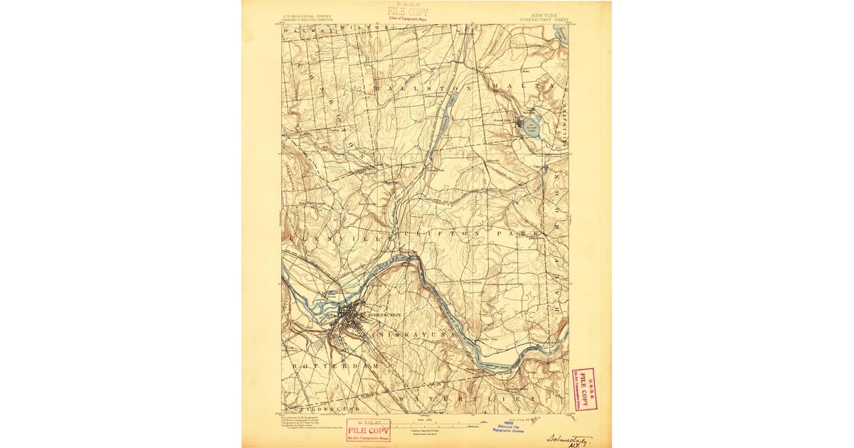 1895 Map of Schenectady, NY — High-Res | Pastmaps