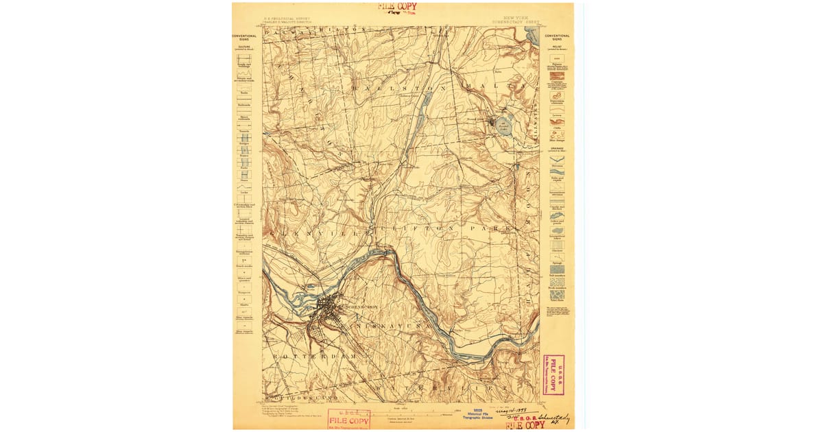 1898 Map of Schenectady, NY — High-Res | Pastmaps