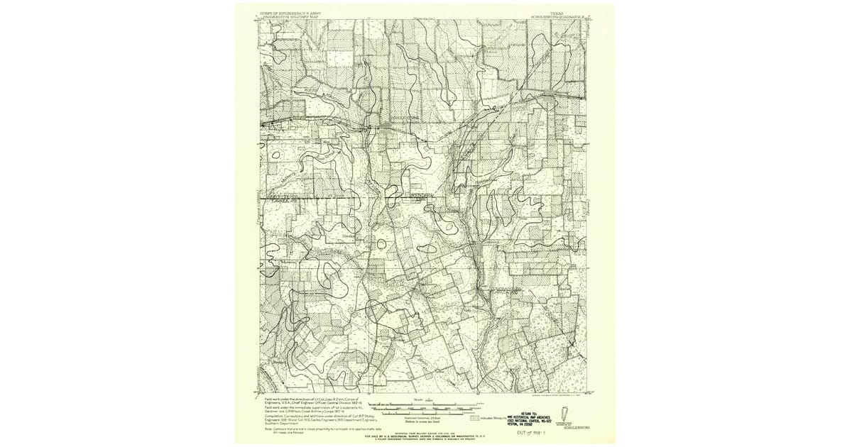 Old Maps of Oakland, TX | Pastmaps