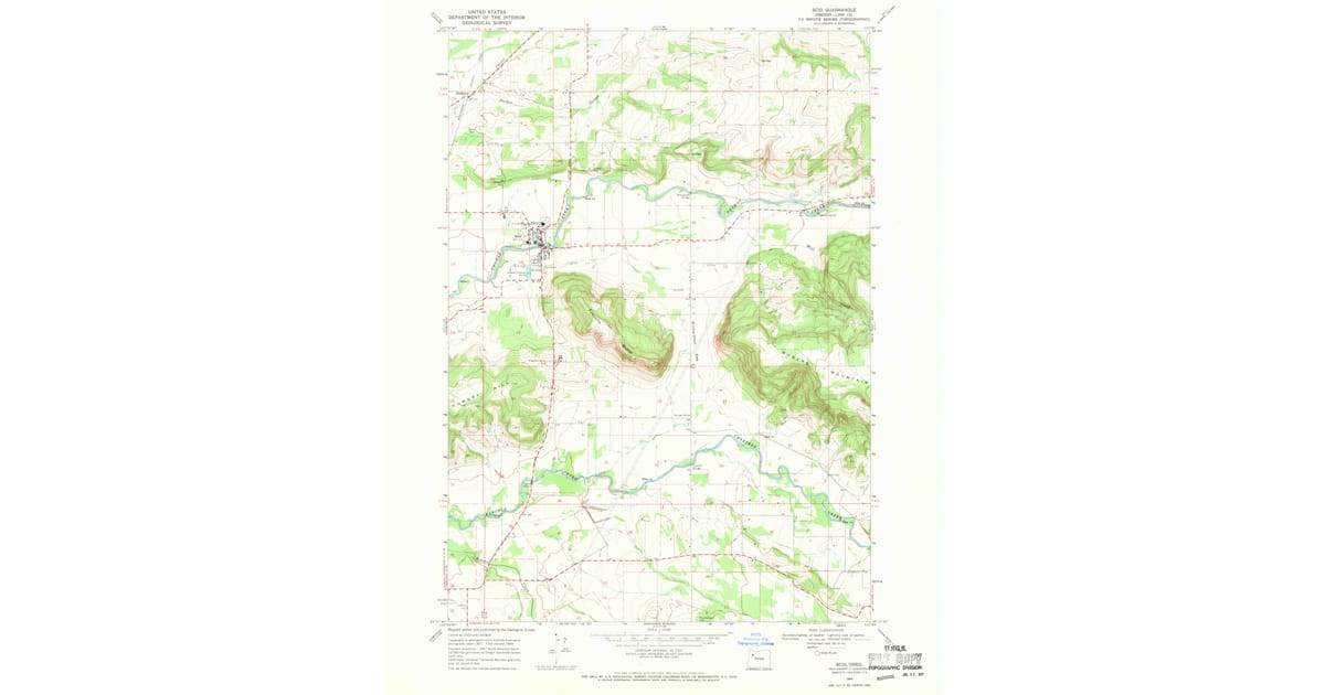 1969 Map of Scio, OR — High-Res | Pastmaps