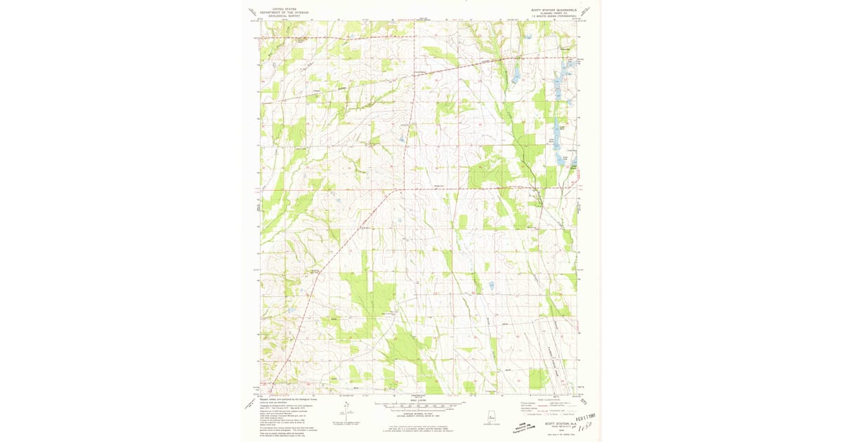 1979 Map of Scott Station, Perry County, AL — High-Res | Pastmaps