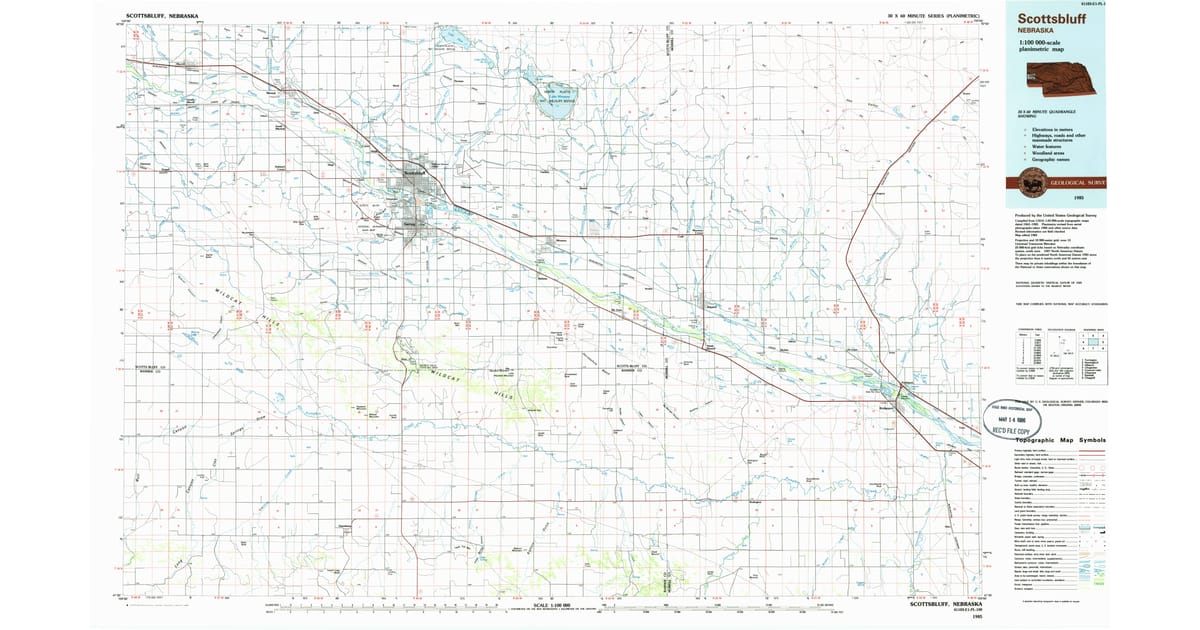 1980s Maps of Baxter, NE | Pastmaps