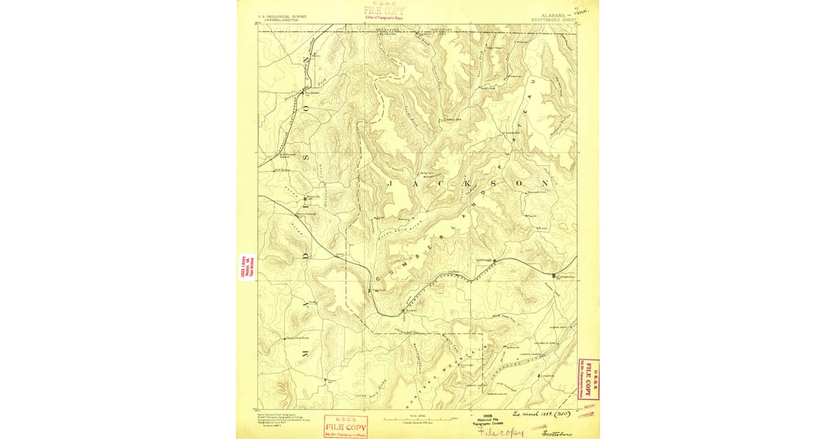 Old Maps of Bridge's Subdivision, Madison County for Academic Research ...