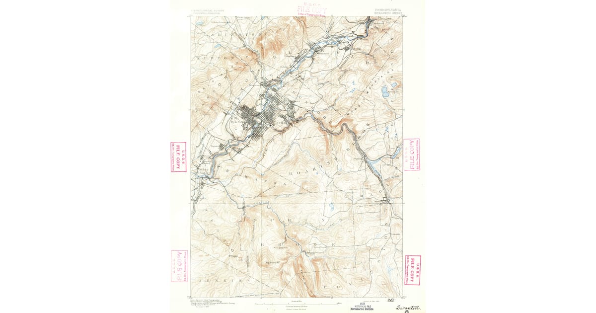 1890s Maps of Moscow, PA | Pastmaps