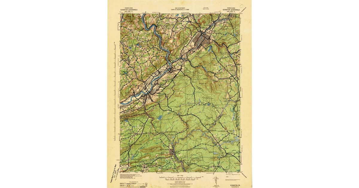 1900s (20th Century) Maps of Maple Lake, Spring Brook Township | Pastmaps