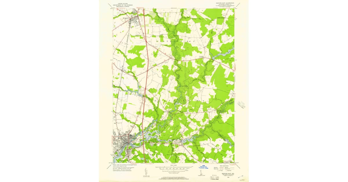 1950s Maps of Messick Development, DE | Pastmaps