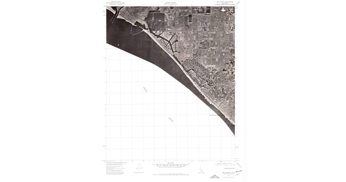 1974 Map of Seal Beach, CA — High-Res | Pastmaps