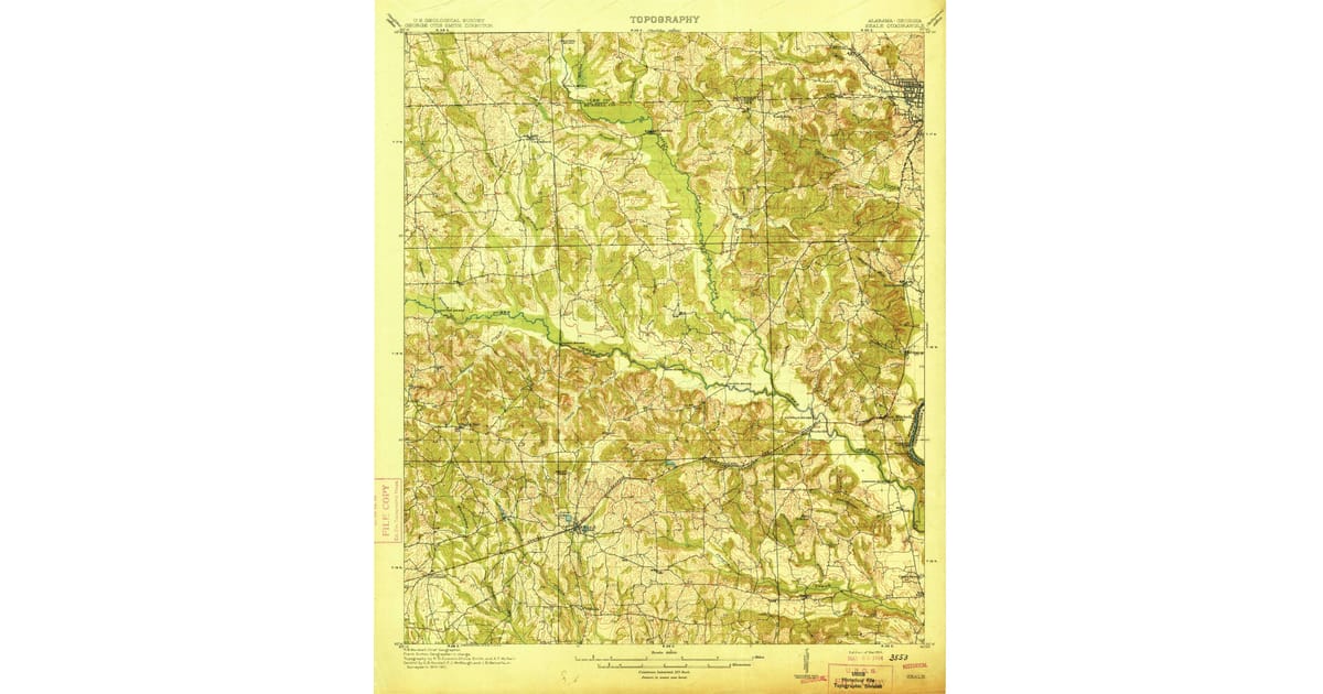 1914 Map of Seale, Russell County, AL — High-Res | Pastmaps