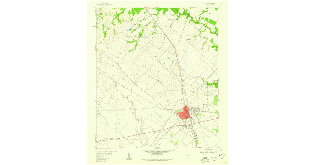 1960 Map of Sealy, TX — High-Res | Pastmaps