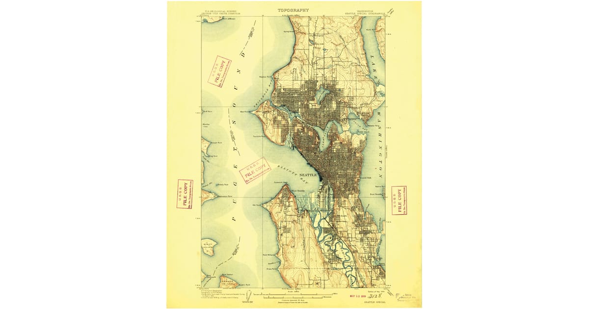 1909 Map of Seattle Special, King County, WA — High-Res | Pastmaps