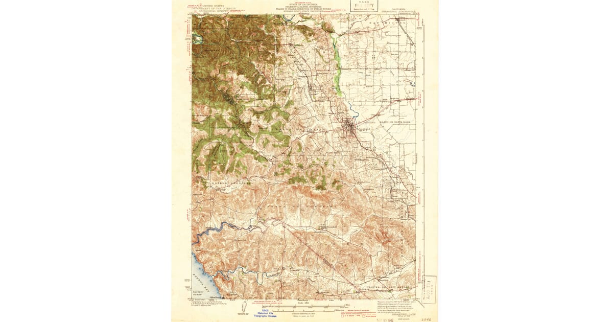 1942 Map of Sebastopol, CA — High-Res | Pastmaps