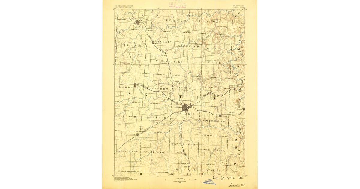 Old Maps of Sedalia, MO for Genealogy | Pastmaps