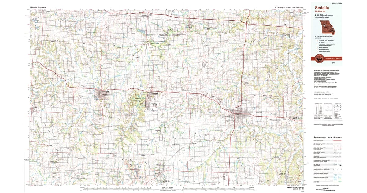 1980s Maps of Emma, MO | Pastmaps