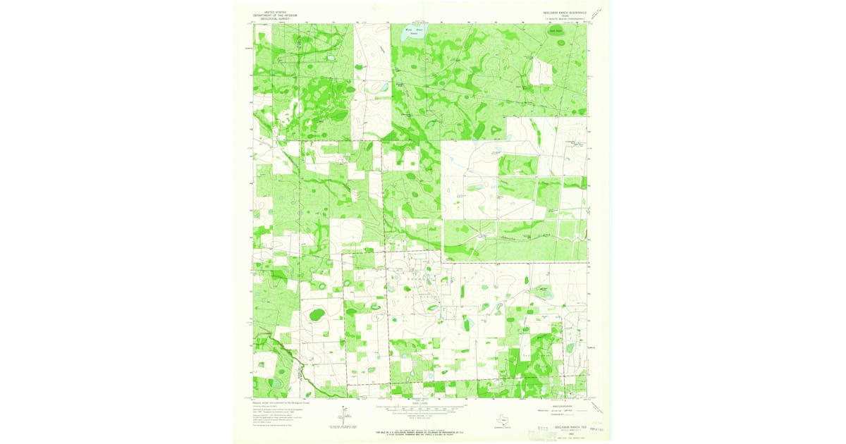 1963 Map of Seeligson Ranch, Jim Wells County, TX — High-Res | Pastmaps