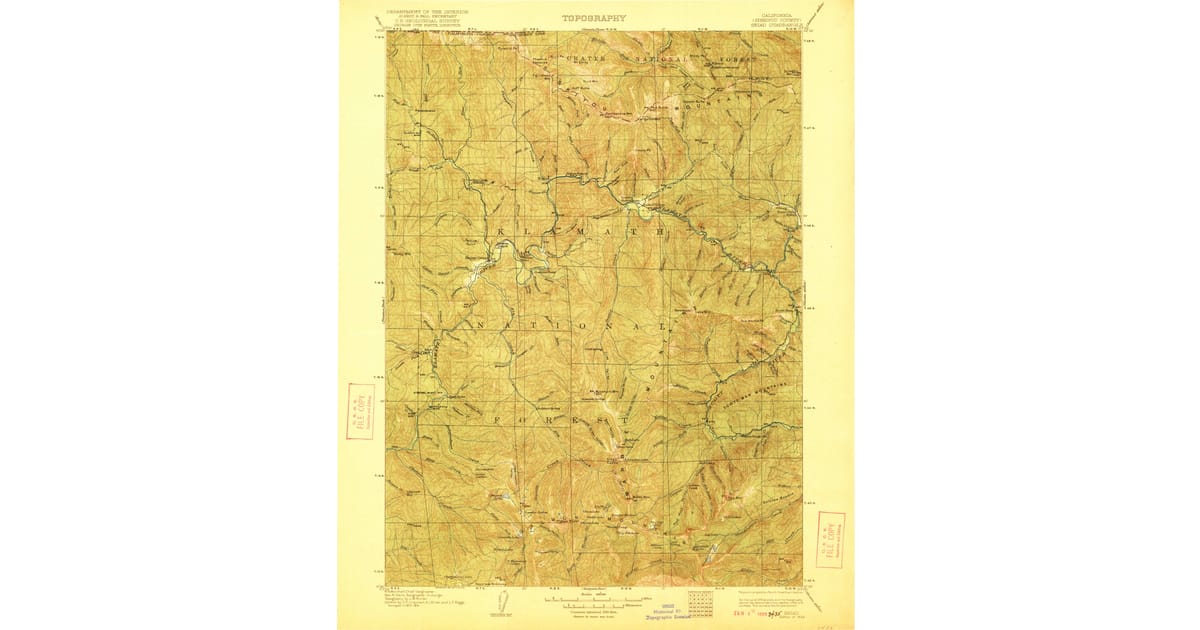1922 Map of Seiad, Siskiyou County, CA — High-Res | Pastmaps