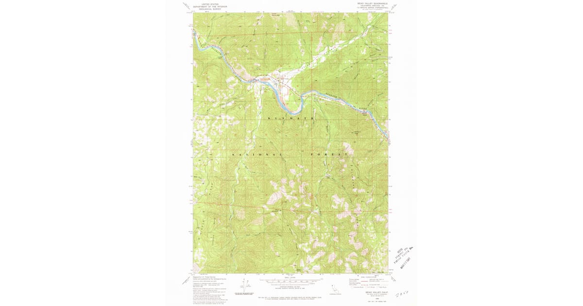 1980s Maps of Walker Creek, Siskiyou County | Pastmaps