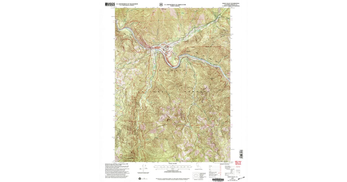 2000-2009 Maps of Walker Creek, Siskiyou County | Pastmaps