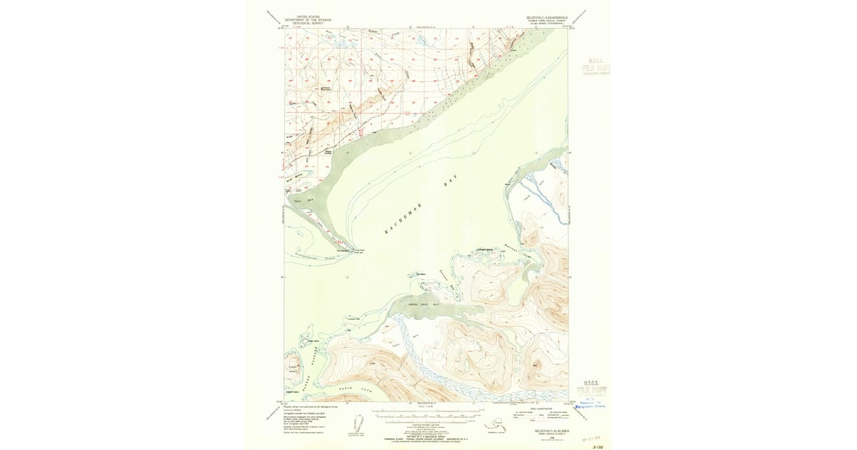 Old Maps of Halibut Cove, AK | Pastmaps