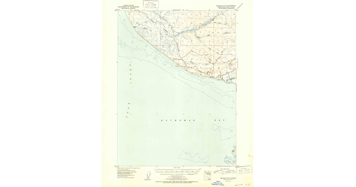 1950s Maps of Old Town, Homer | Pastmaps