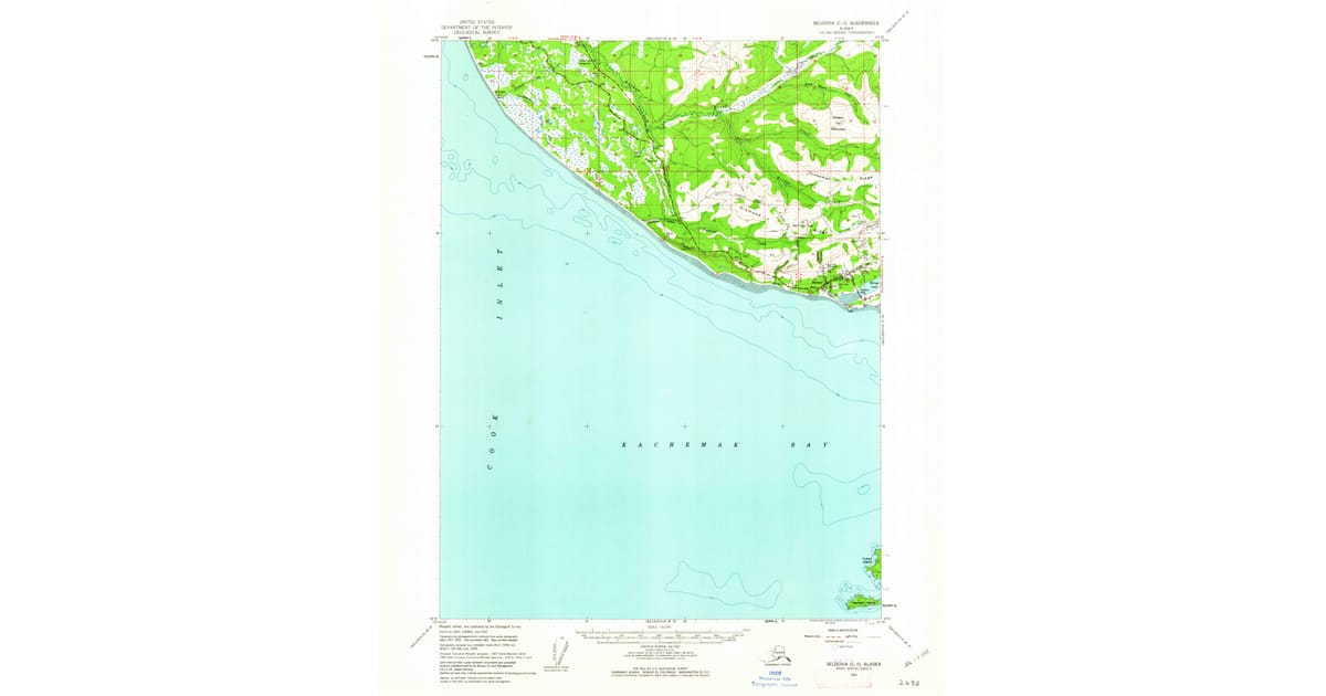 1961 Map of Seldovia C-5, Kenai Peninsula Borough, AK — High-Res | Pastmaps